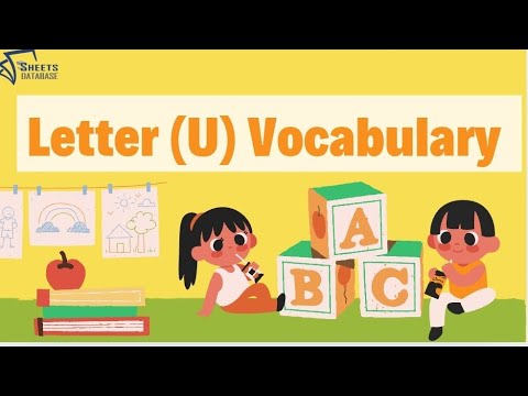 Letter U Vocabulary | Learn English Words for Kids#EnglishForKids