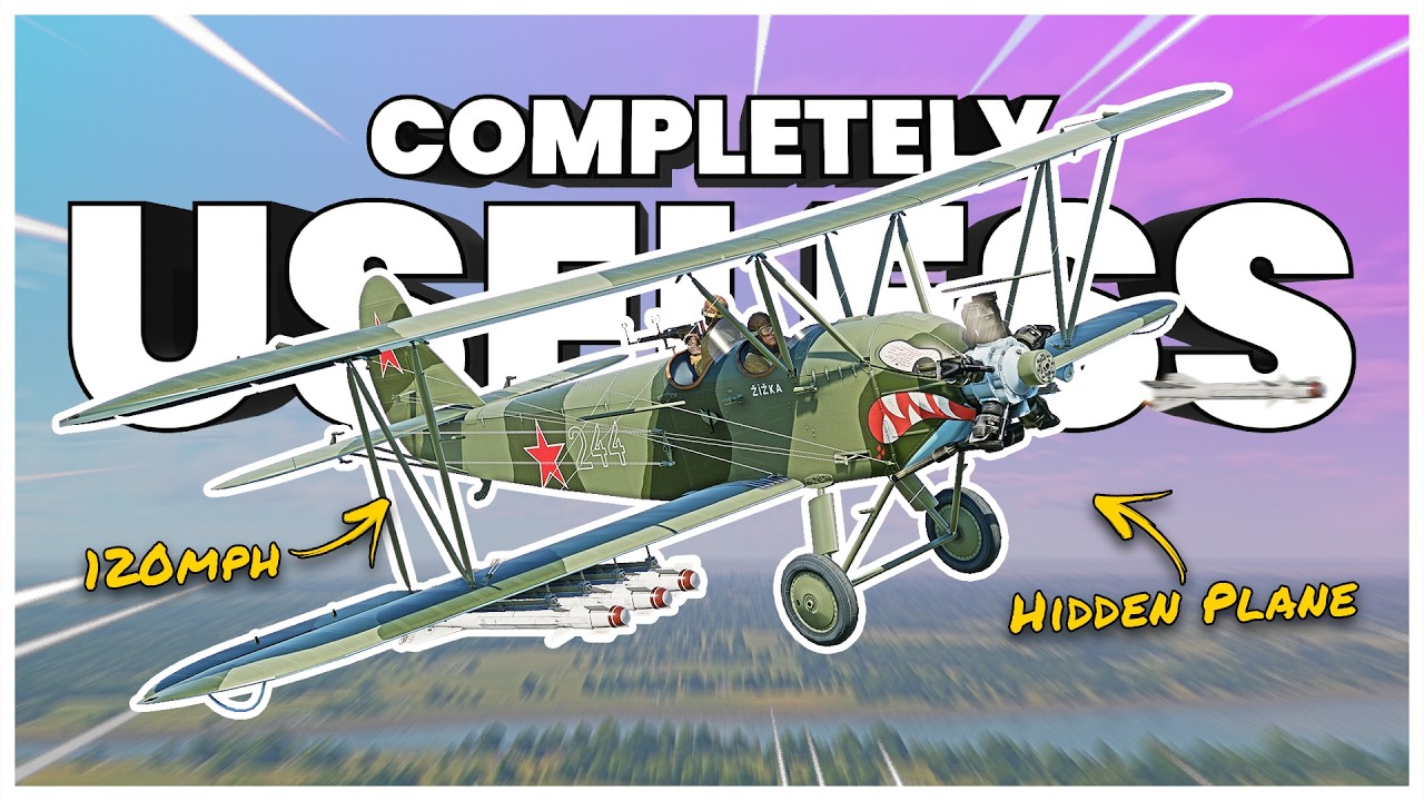 Playing War Thunder's most USELESS plane (War Thunder Po-2)