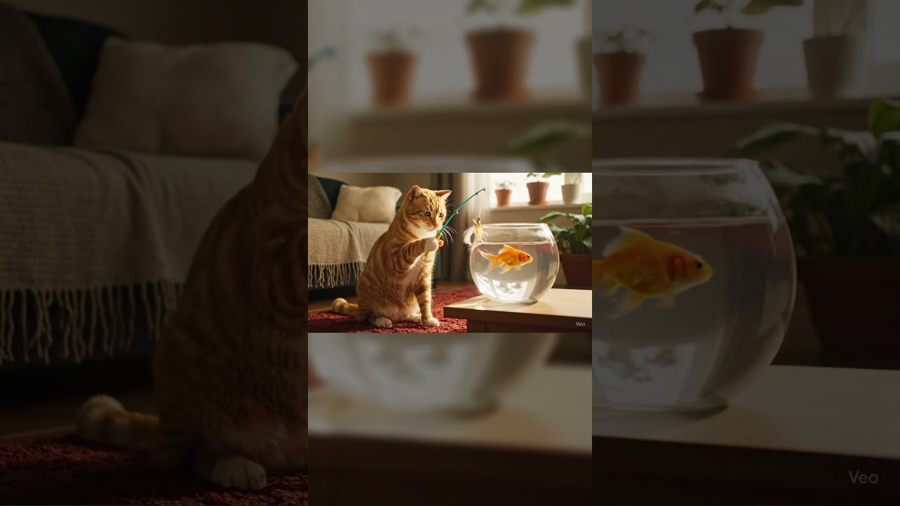 Cat’s Fishing Hack  Genius Move