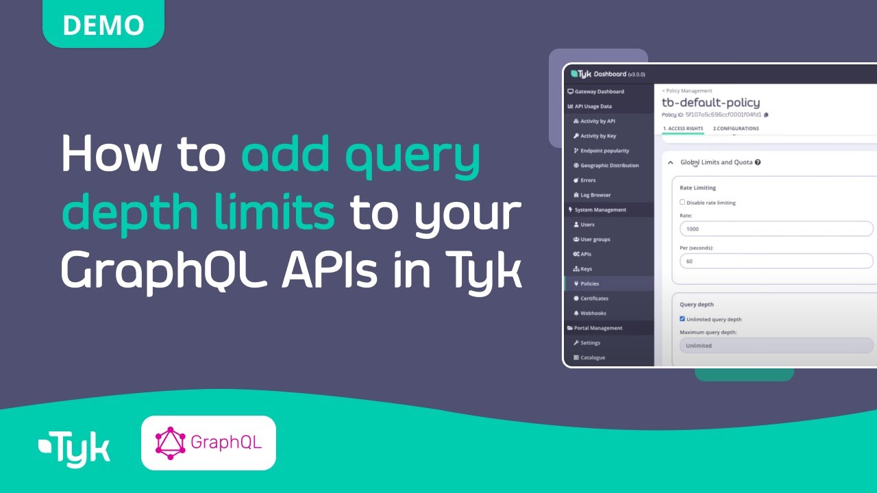 How to add query depth limits to your GraphQL APIs in Tyk