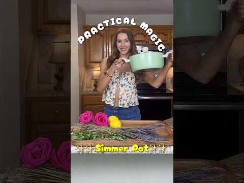 PRACTICAL MAGIC SIMMER POT ♨️🍋🪻 Try this spring kitchen idea! #simmerpot #practicalmagic