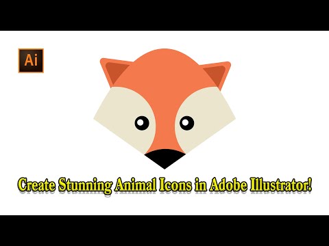 How to Create Cute Animal Icons in Adobe Illustrator | Easy Step-by-Step Guide