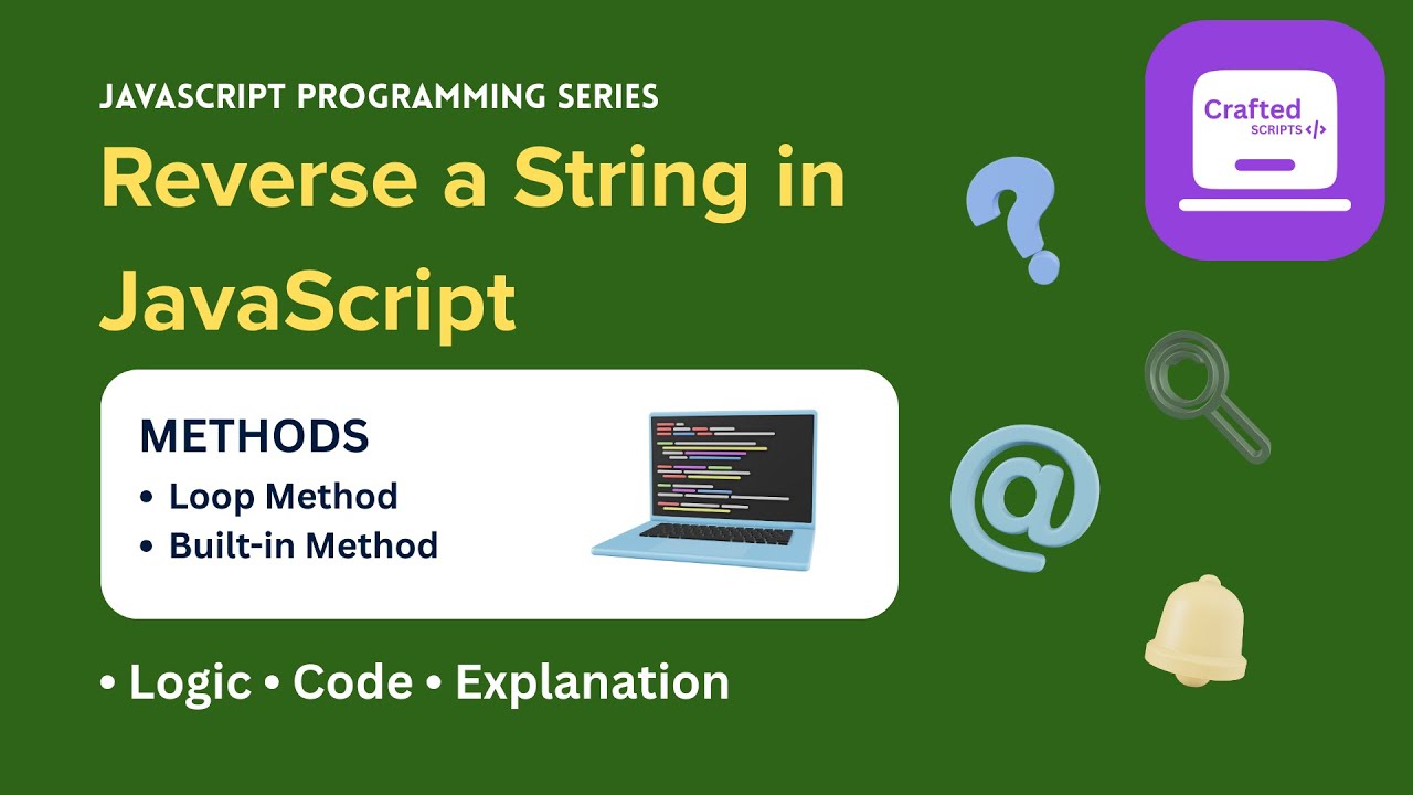 Reverse a String in JavaScript | Coding Interview Question for Beginners