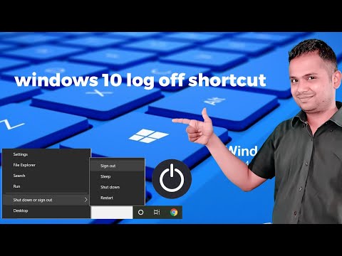 how to log off in windows 10