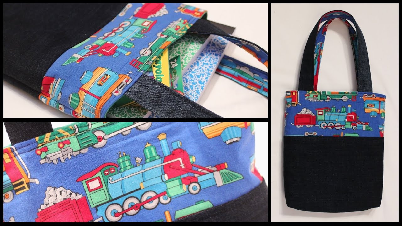 Child Size Lined Tote Bag How to - Whitney Sews