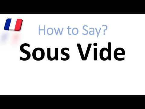 How to Pronounce Sous Vide? | English, American, French Pronunciation (French Macaroons)