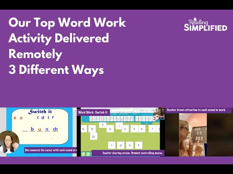 Our Top Word Work Activity Delivered Remotely 3 Different Ways