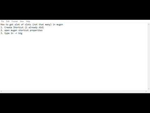 how to get 60 slots in mugen