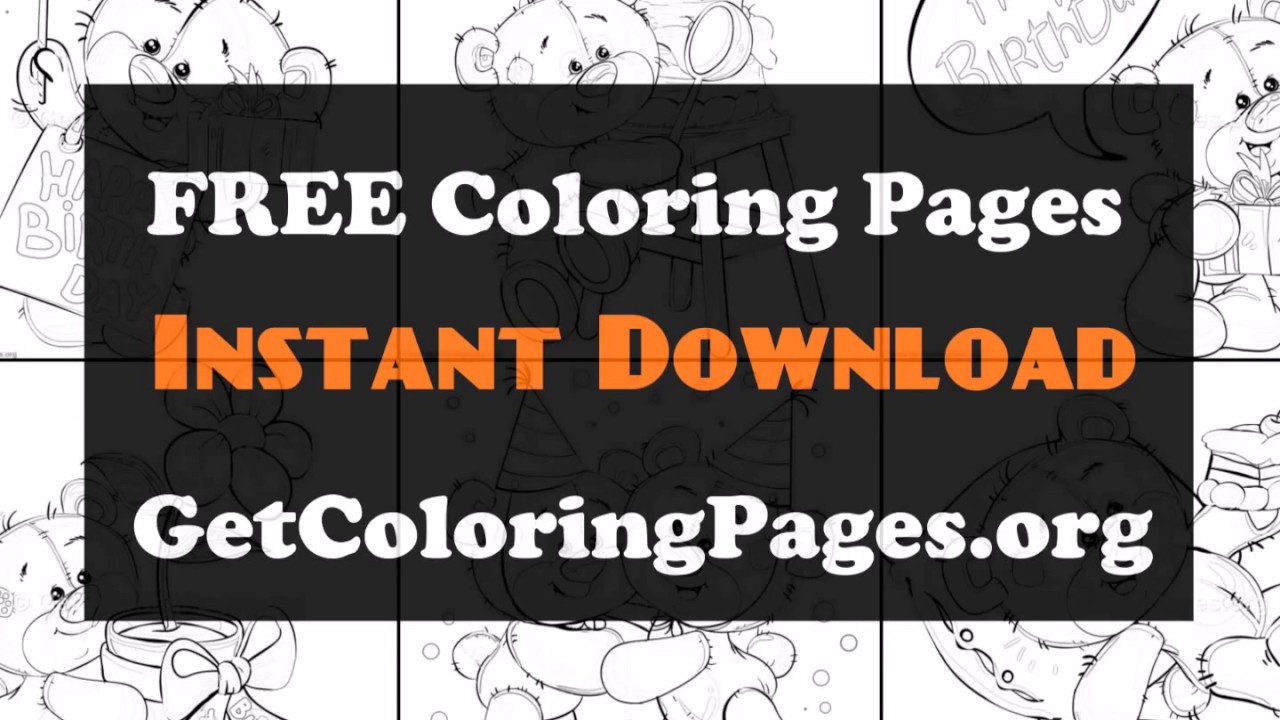 Teddy bear coloring sheet free