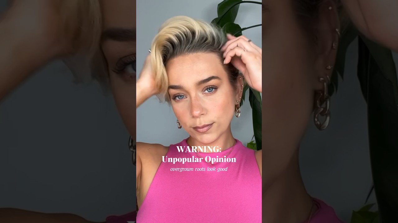 Platinum pixie ➡️ rooty look pixie #hairpainting #pixiecut #pixie #pixiehaircut #hairstyles