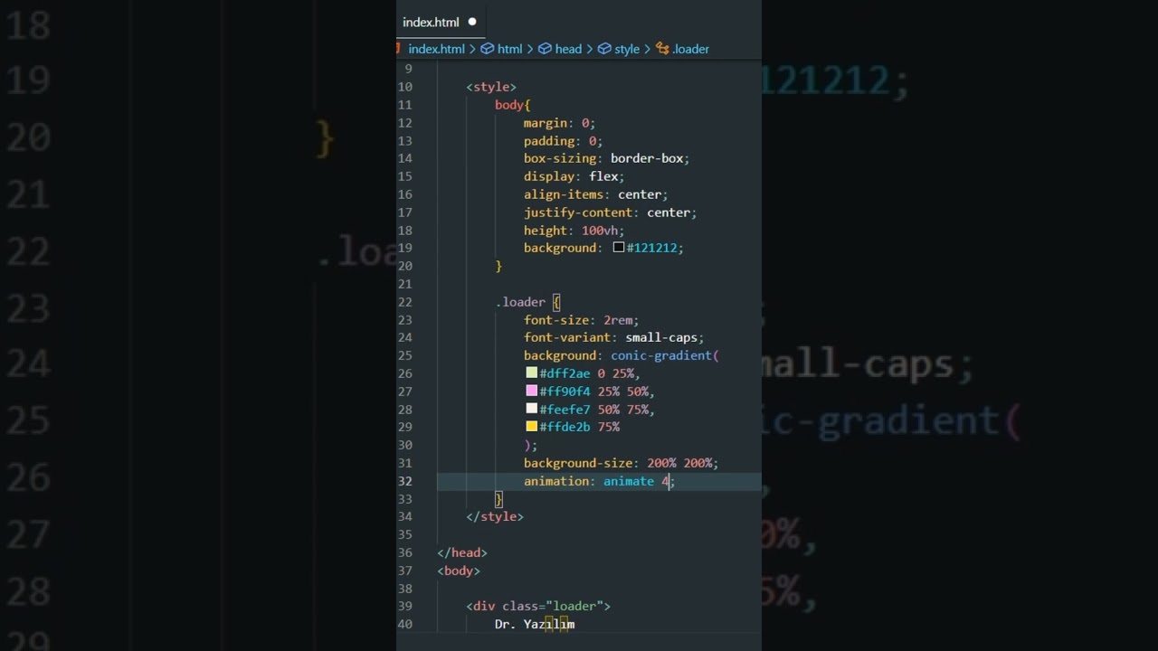 How To Make Loading Animation? | Html Css