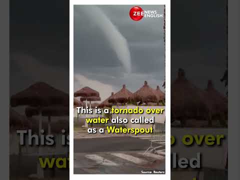 Unusual Rare Waterspout Tornado Filmed Off Italy's Abruzzo Coast, Netizens Curious #tornado #viral