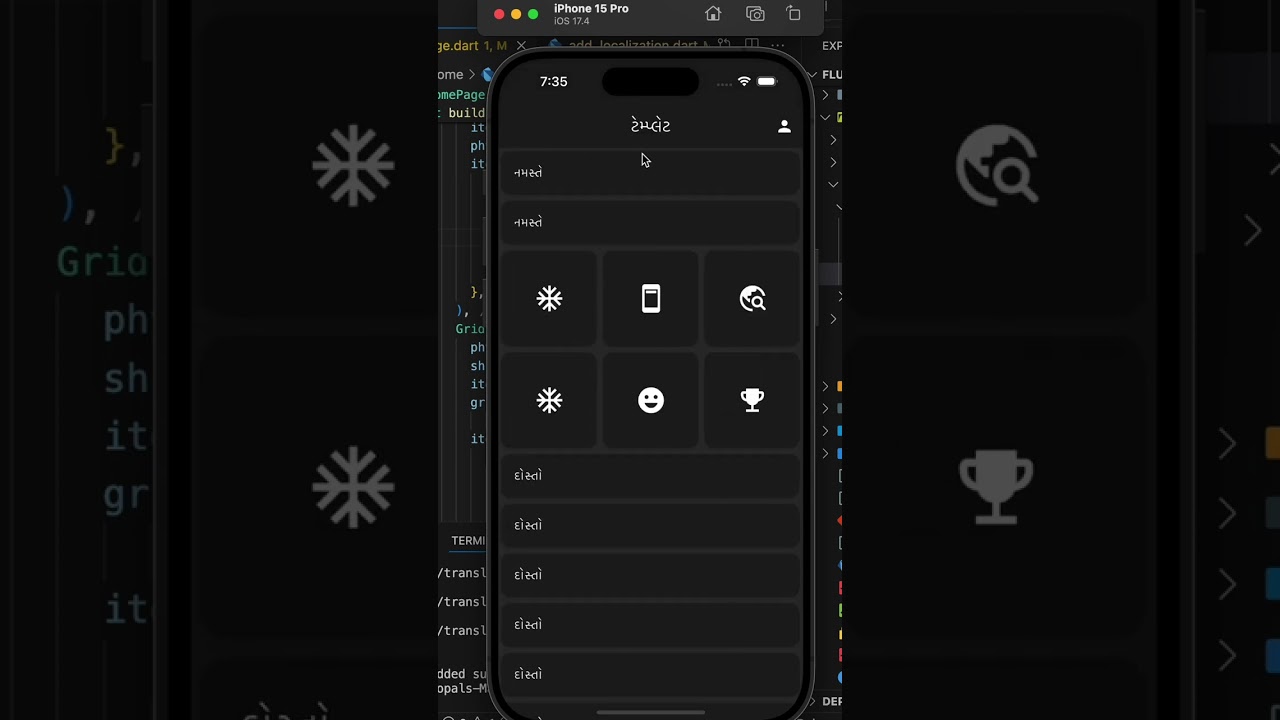 Flutter Template with Localization & Theme Integration! 🎨🌍 | Quick Demo #flutter #template #demo