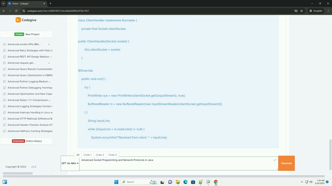 advanced socket programming and network protocols in java