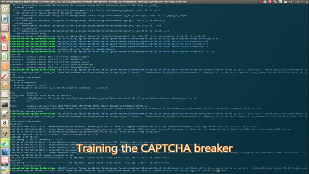 Intelligent Projects using Python | 10. CAPTCHA from a Deep-Learning Perspective