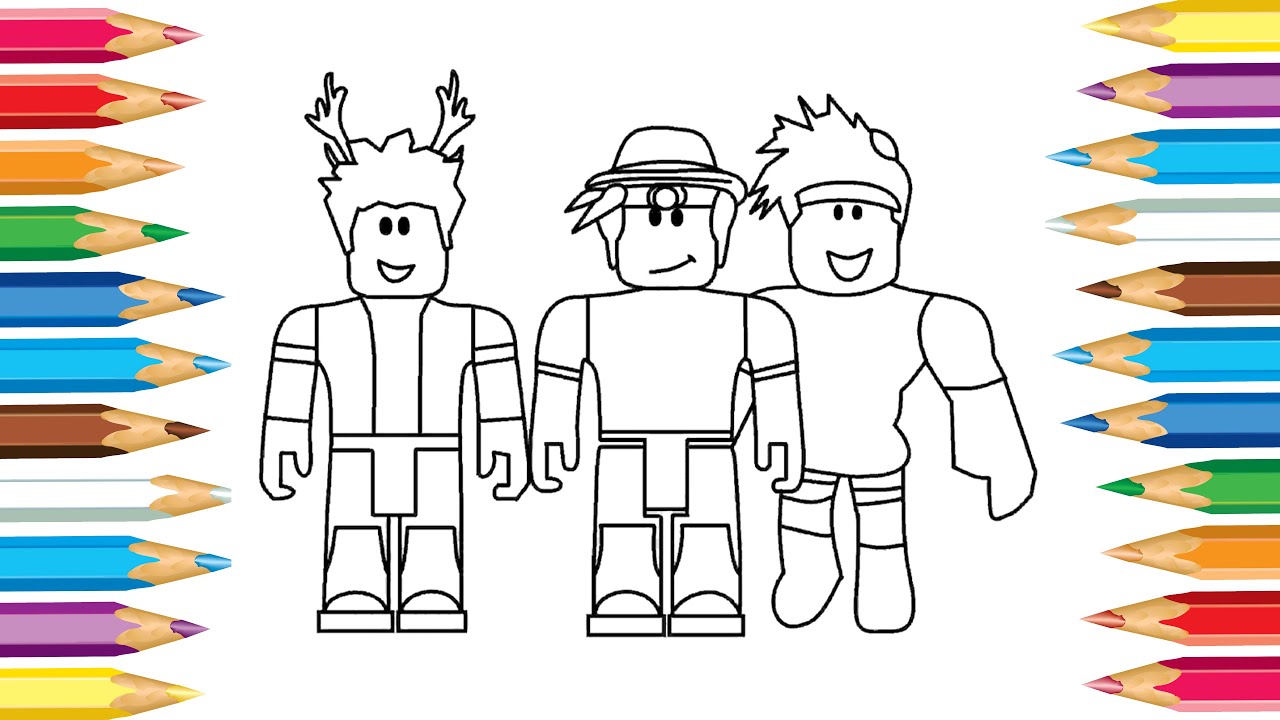 ROBLOX Coloring Pages | How to color ROBLOX Avatars