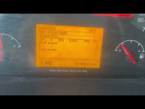 2014 Volvo VNL670 D13 SPN 5392 fmi 31, SPN 5246 fmi 0 Codes