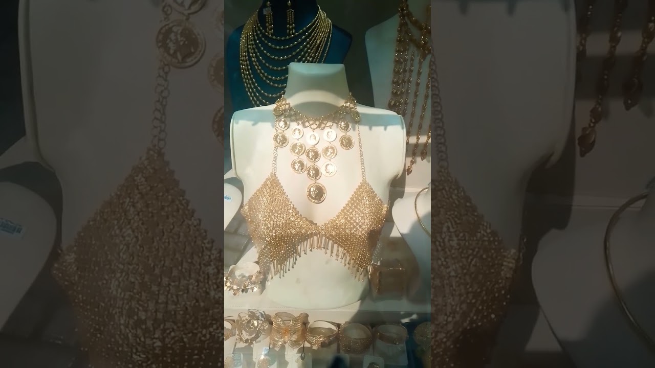 Gold Bra in Dubai #gold #dubaiblog #brain