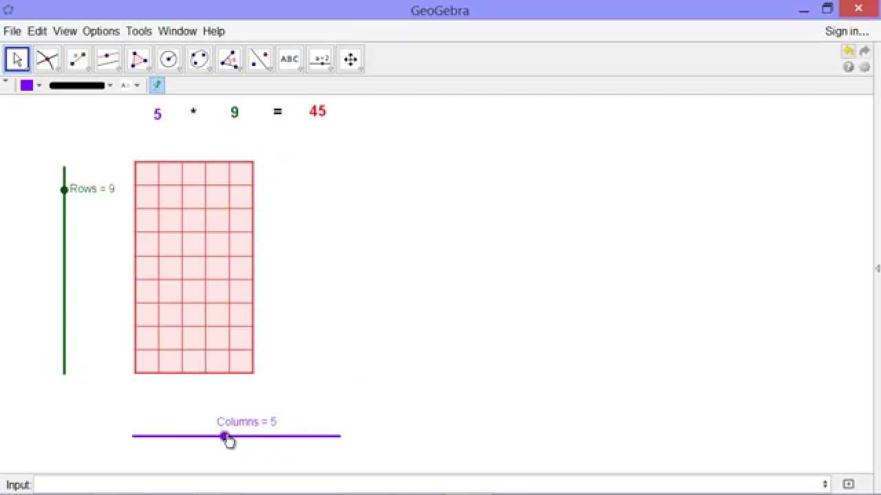 Visualizing Multiplication of Natural Numbers