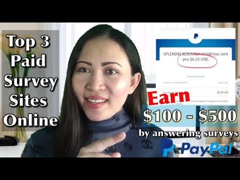 TOP 3 PAID SURVEY SITES ONLINE THAT PAYS REAL MONEY | Earn $100 - $500