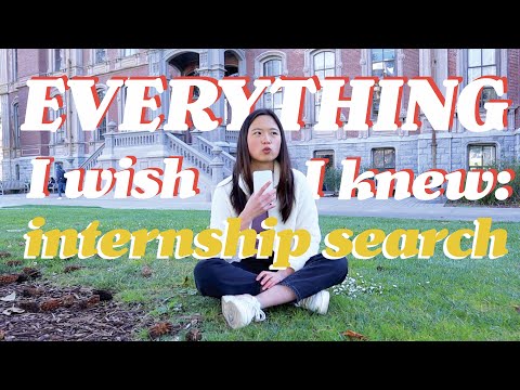 Everything I wish I knew about the internship/job search in college
