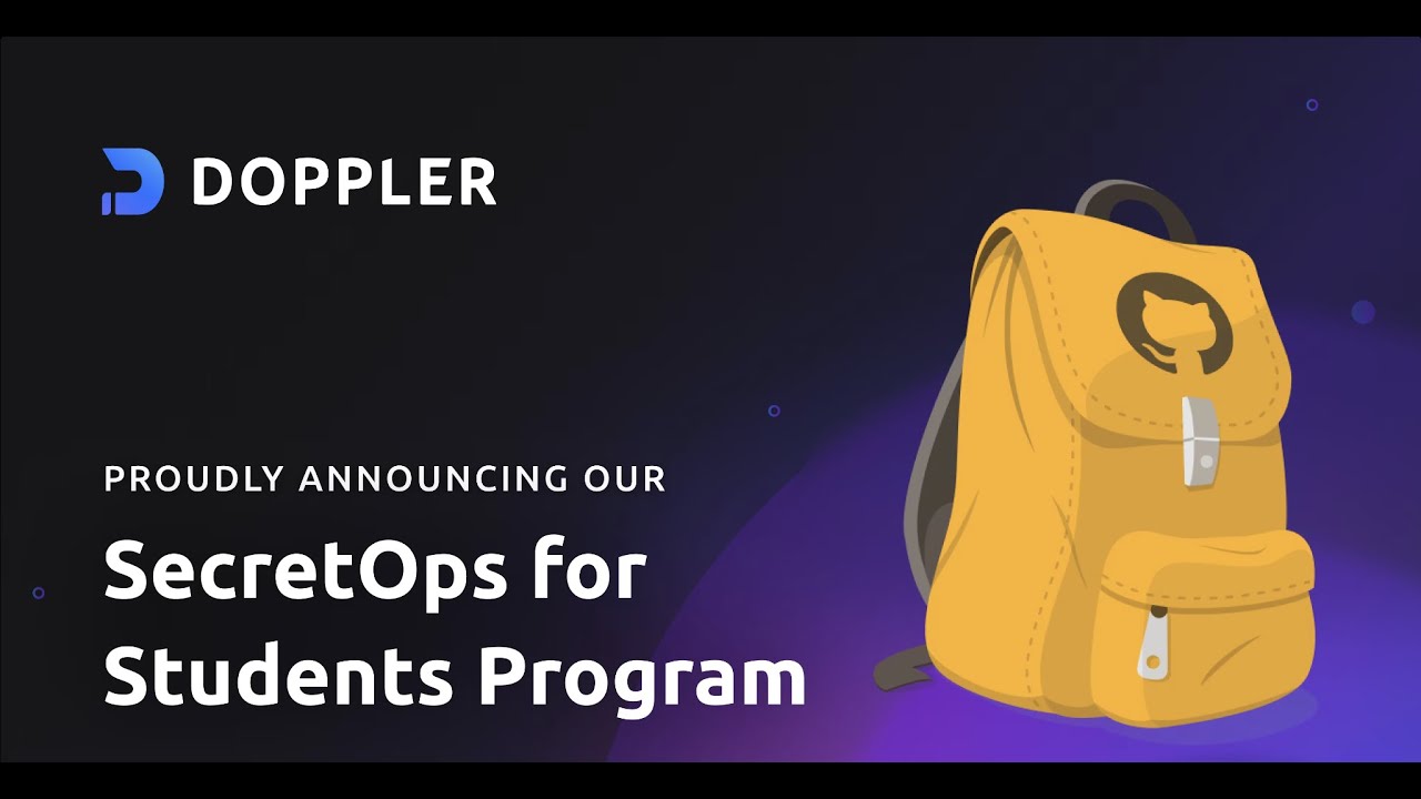 Doppler redemption and setup | Student Developer Pack | GitHub Education