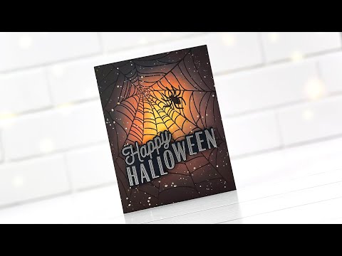 Spooky Spider Web Background with Mindy Eggen