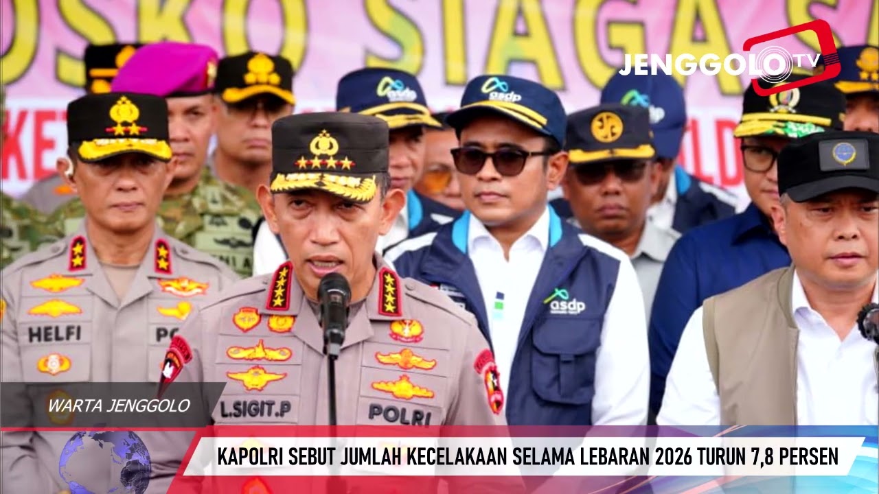 KAPOLRI SEBUT JUMLAH KECELAKAAN SELAMA LEBARAN 2026 TURUN 7,8 PERSEN