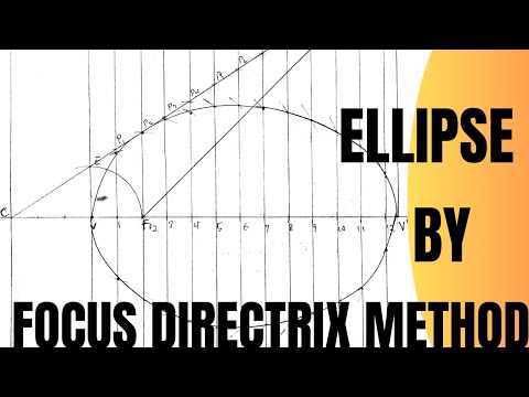 How to draw ellipse by ECCENTRICITY method or DIRECTRIX FOCUS method