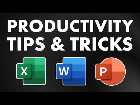 Excel, Word, PowerPoint Effective Productivity Hacks - Power User MUST KNOW Tips & Tricks