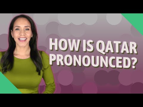 How is Qatar pronounced?