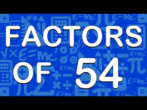 Factors of 54 / prime factors of 54 / #primefactorization #factors #publicmaths