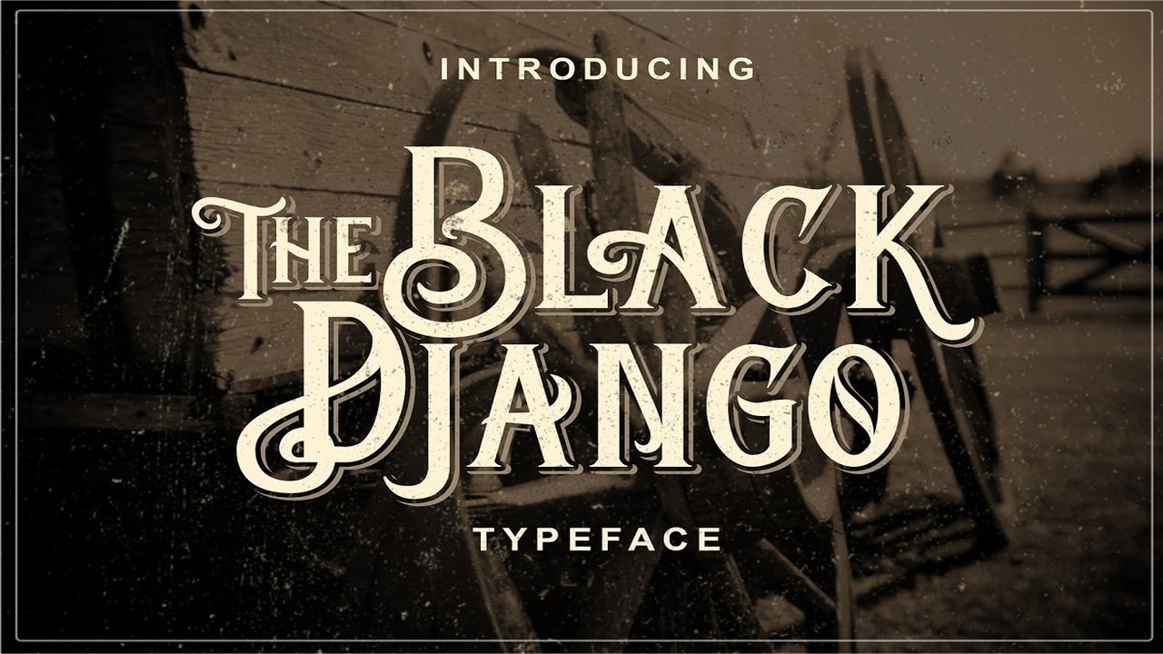 Black Django Typeface Font Free Download