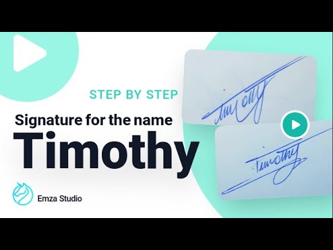 Signature for the name Timothy
