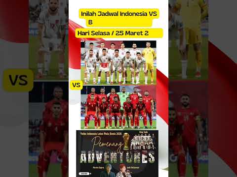 Inilah Jadwal Indonesia VS Bahrain Leg 2 Di GBK