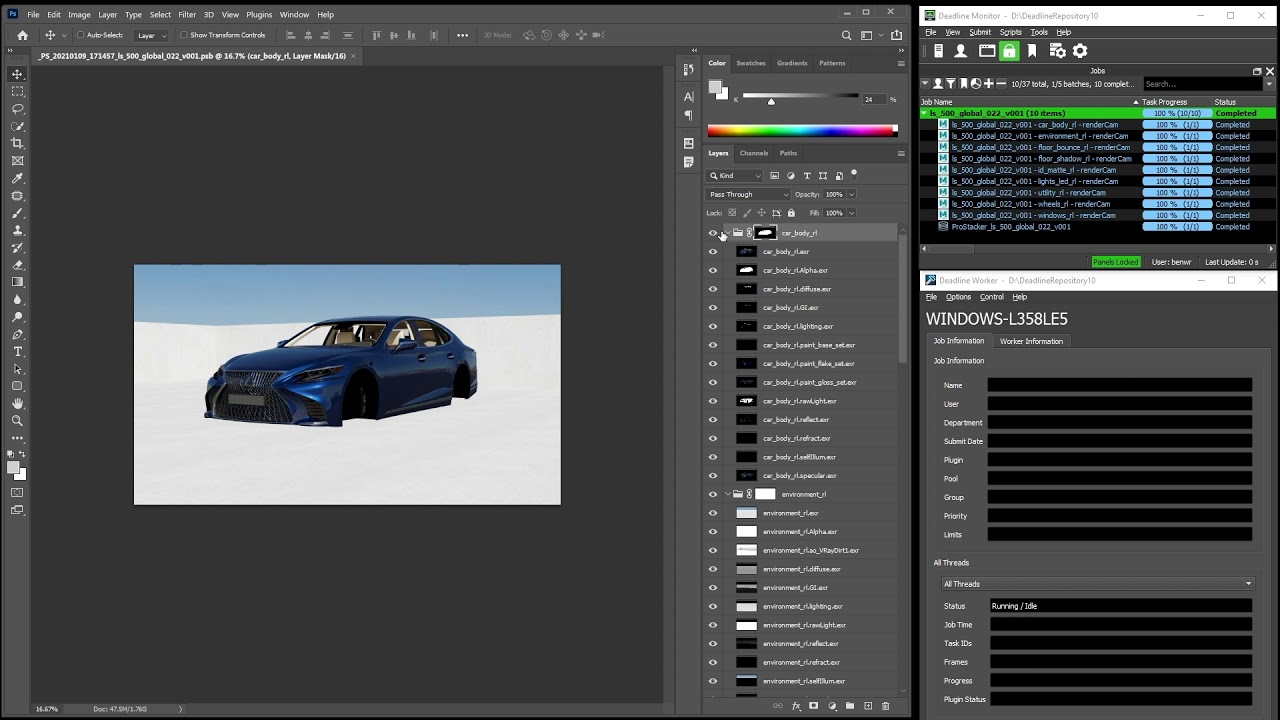 ProStacker plugin for AWS Thinkbox Deadline