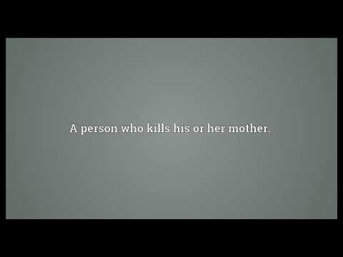 Matricide Meaning