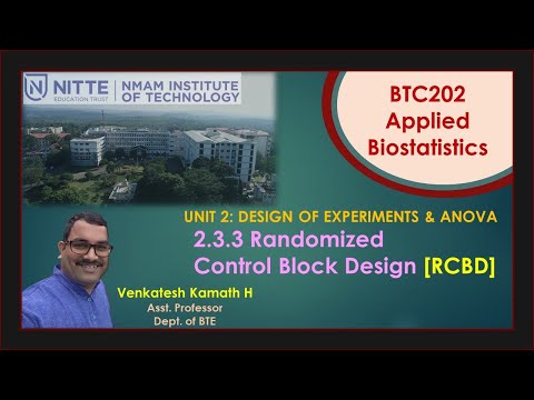 Design of Experiments (Randomized Control Block Design) #RCBD #DoE