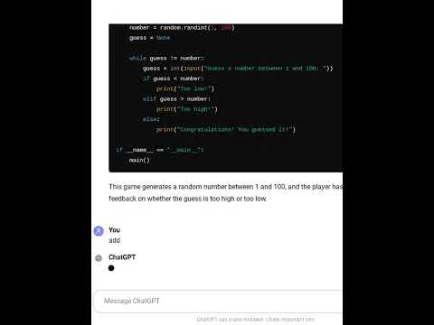 Can ChatGPT make a game in Python in 20 seconds?