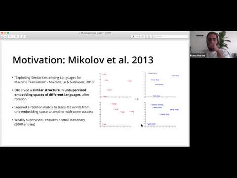 Machine Translation Course 2020 - Lecture 11 - Unsupervised NMT