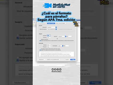 Formato para párrafos según APA 7ma edición #educación #matemática #apa