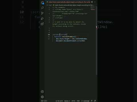 JS - Make iframe automatically adjust height according to the contents without using scrollbar?