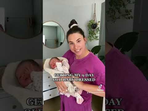 Getting My 9 Day Old Baby Girl Dressed! Baby Girl Outfit Ideas!
