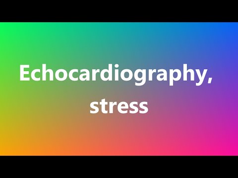 Echocardiography, stress - Medical Meaning and Pronunciation