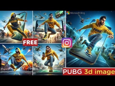 How To Create PUBG Mobile 3d images |Viral PUBG Boy Ai Photo Editing |Bing Ai Genrator.