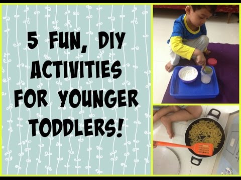 5 DIY activity ideas for younger toddlers (Free, non-toy activities!)