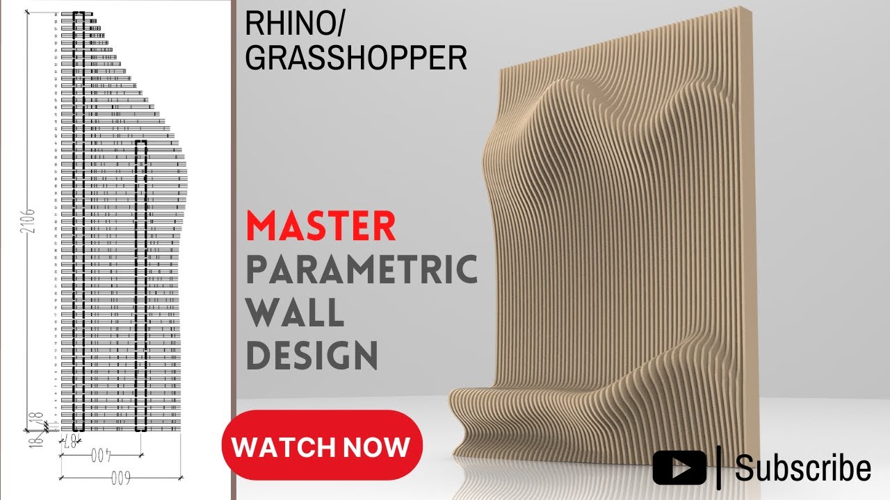 Mastering Parametric Wall Design for AutoCAD | Grasshopper Rhino Tutorial