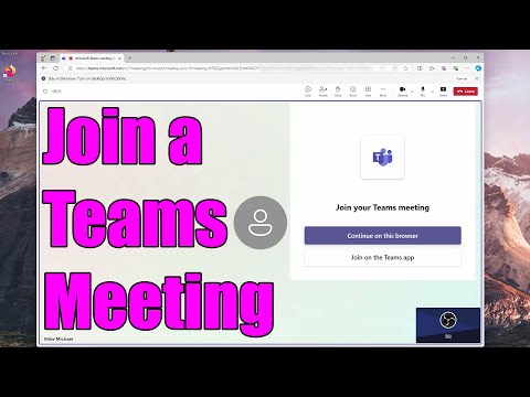 How to Join a Teams Meeting on the Web