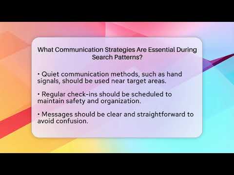 What Communication Strategies Are Essential During Search Patterns? - The Marksman's Journal