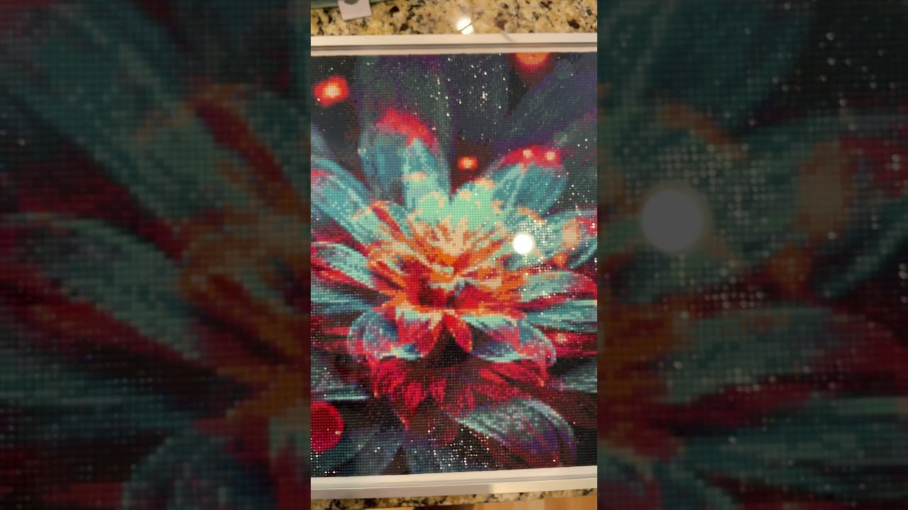 Finished Diamond Painting - 1 month - 40 x 40 cm - from YesFinal